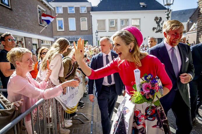 Zoë (3) ontvangt Willem-Alexander en Máxima in Montfoort, dit beleefde ...