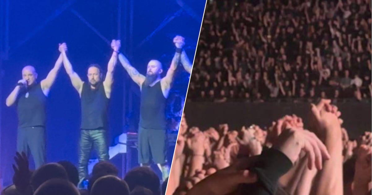 Na ophef over ‘Fuck Hamas’-foto slaat Disturbed-zanger terug in Ziggo Dome: ‘Niemand drijft ons ...