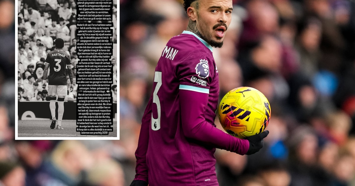 Quilindschy Hartman reageert op Ajax-geruchten: ‘Burnley wilde mij niet ...