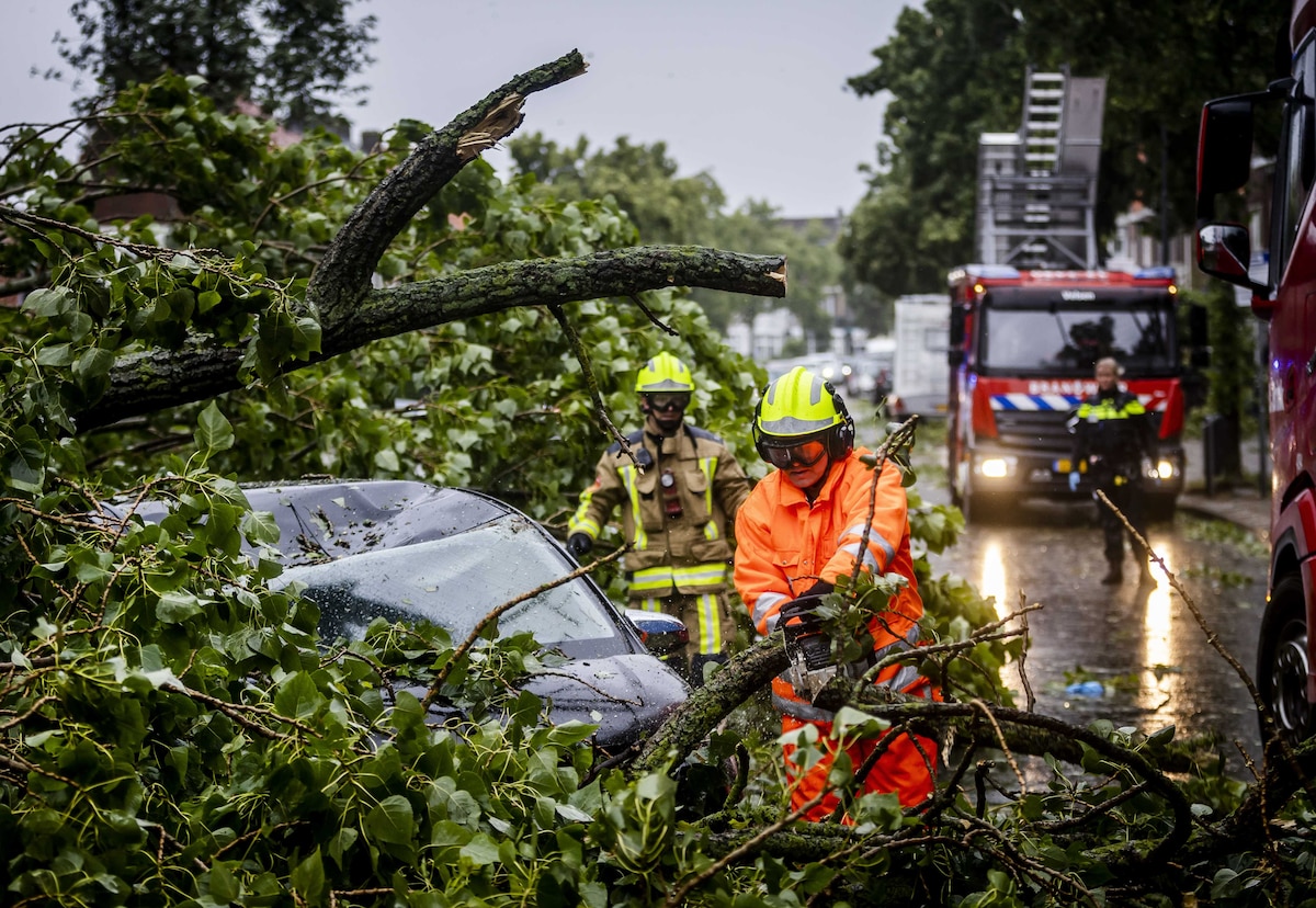 Geel, oranje of rood: dit betekenen de kleurcodes van het KNMI bij een ...