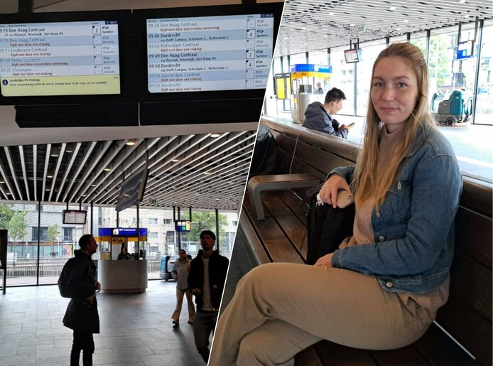 Reizigers op station Delft tonen begrip voor staking, maar verwachtten ...