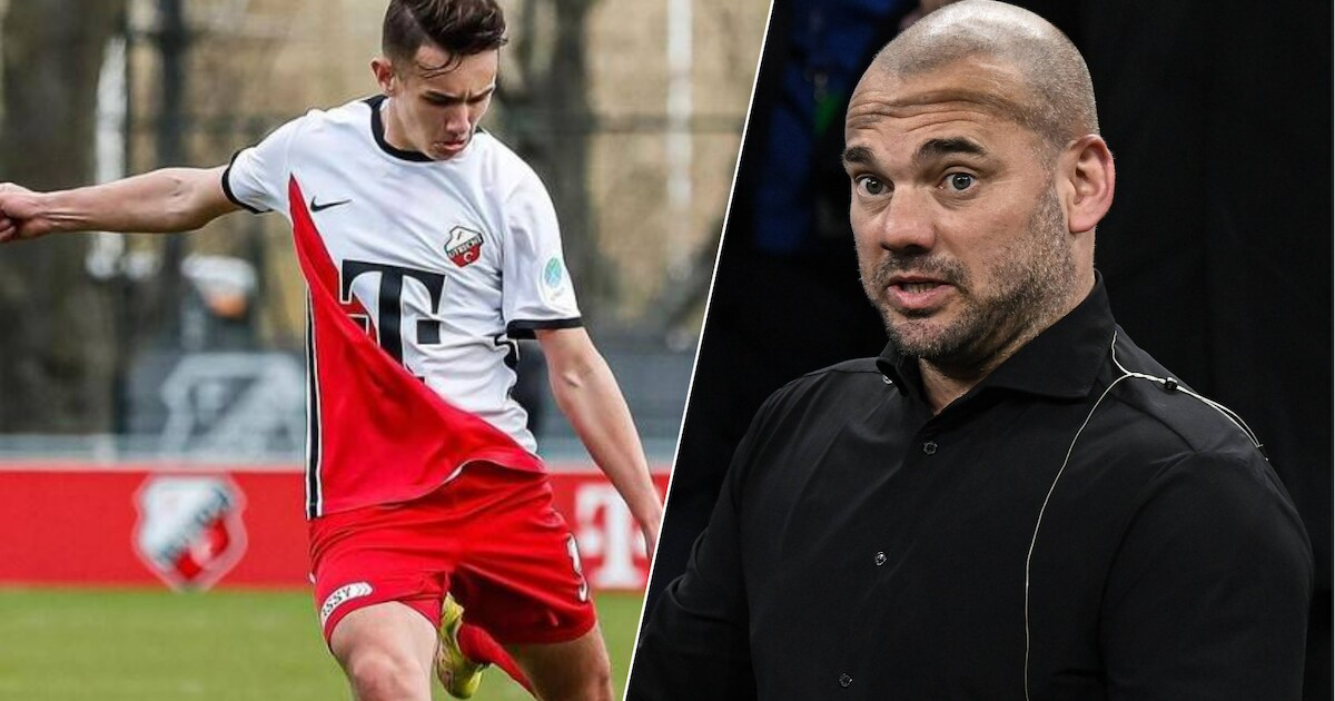 Zo vader, zo zoon? Jessey Sneijder tekent eerste profcontract bij FC Utrecht: ‘Ben zo megatrots ...