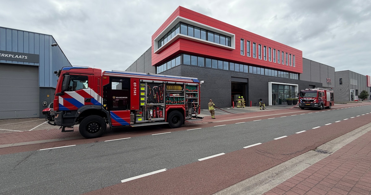 Brand in pand op bedrijventerrein in Nijkerk snel geblust | Regio | AD.nl