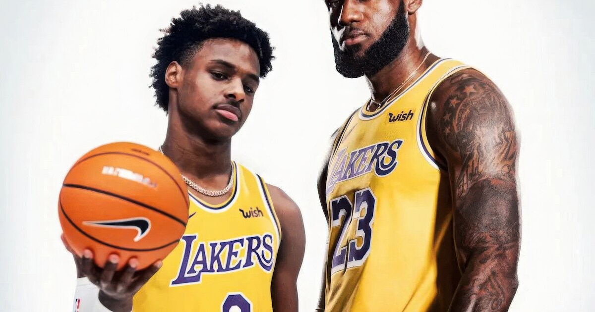 Amerika in de ban van familiesprookje: pa LeBron en zoon Bronny James ...
