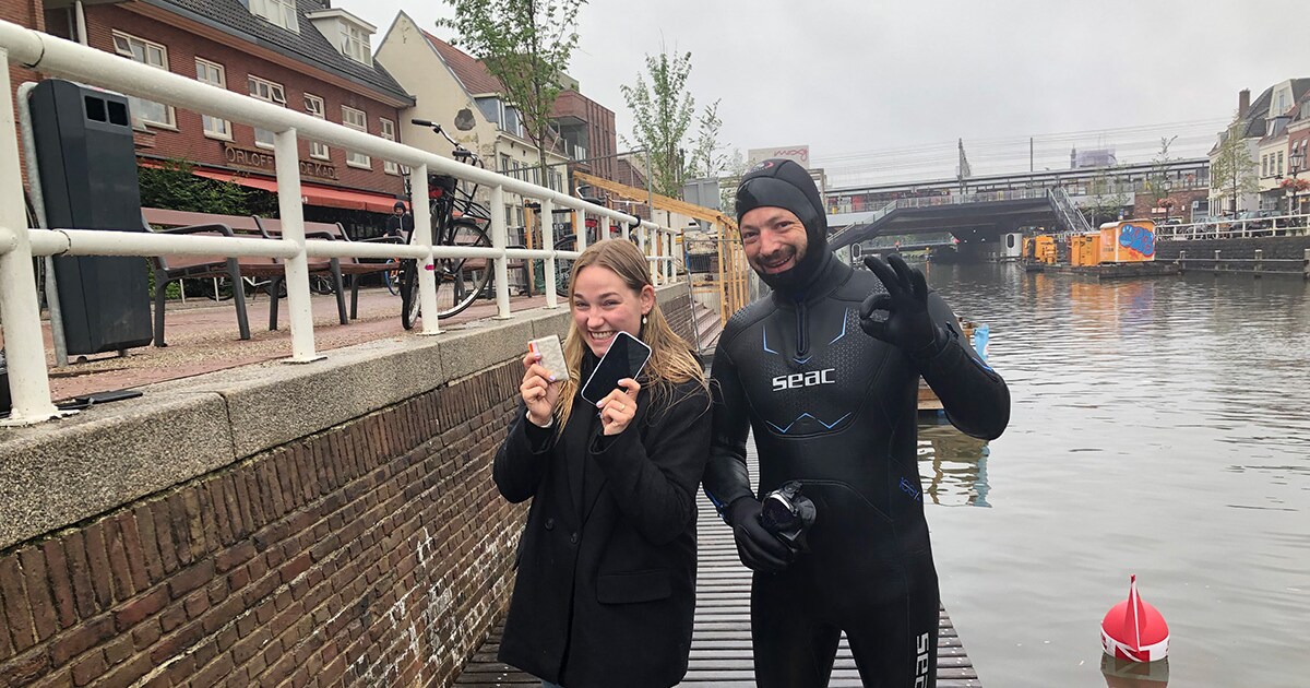 Aïshya valt in de Vaartsche Rijn, maar heeft dag later wél geluk ...