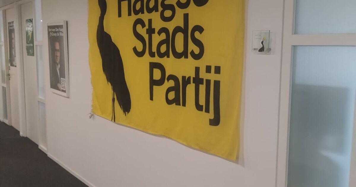Vlag van Haagse Stadspartij verdwenen uit het stadhuis: ‘Dit is ...