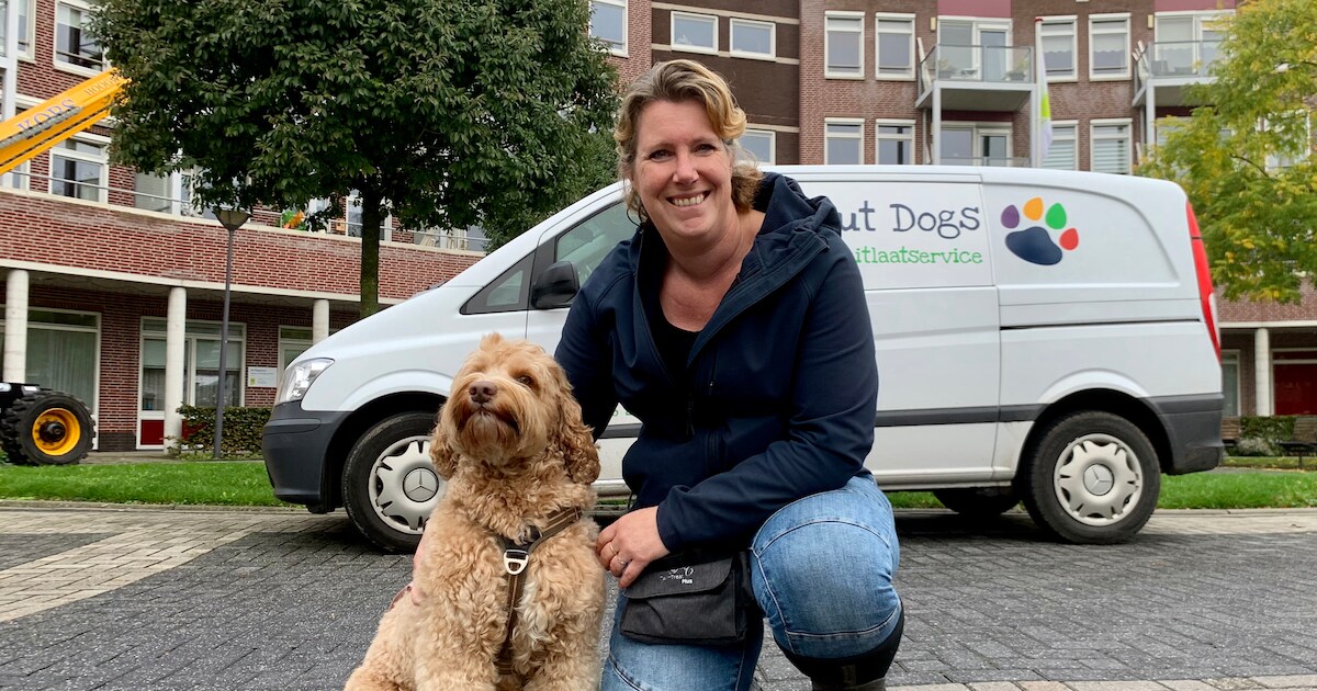 Hondenuitlaatster Monique moest vorige week afscheid nemen van haar eigen hond Raqiya ...