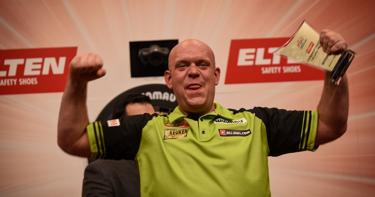 Tranen bij Michael van Gerwen door toernooizege na Nederlandse finale in München: ‘Ik had dit zó ...
