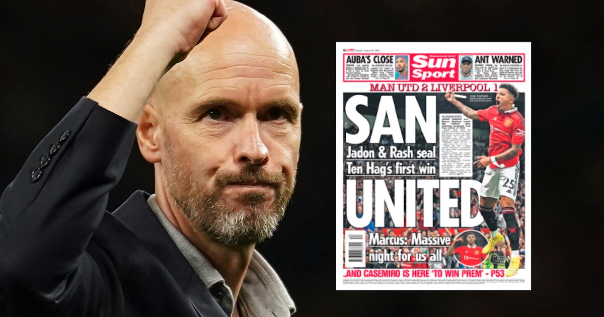 Engelse kranten vol ongeloof: ‘Erik ten Hag loodst Manchester United ...