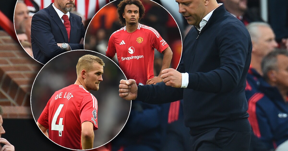 Arne Slot vernedert Erik ten Hag op Old Trafford: ‘Vooral manier waarop ...