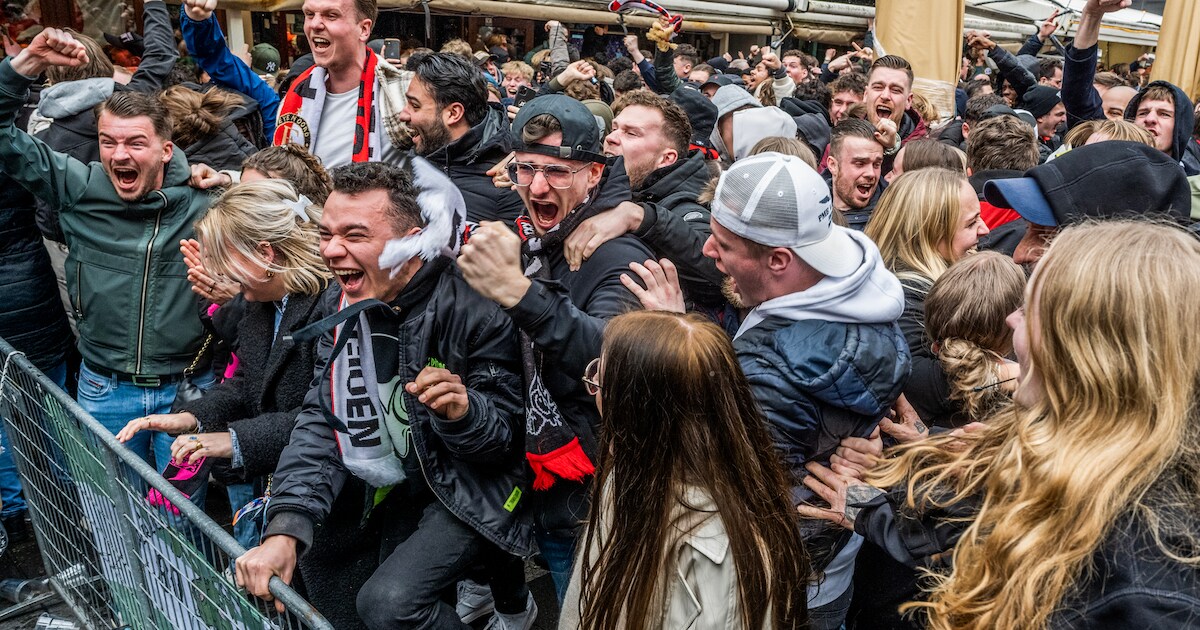 Groot feest in Rotterdam na winst Feyenoord: ‘Nu kunnen we zeggen: we ...