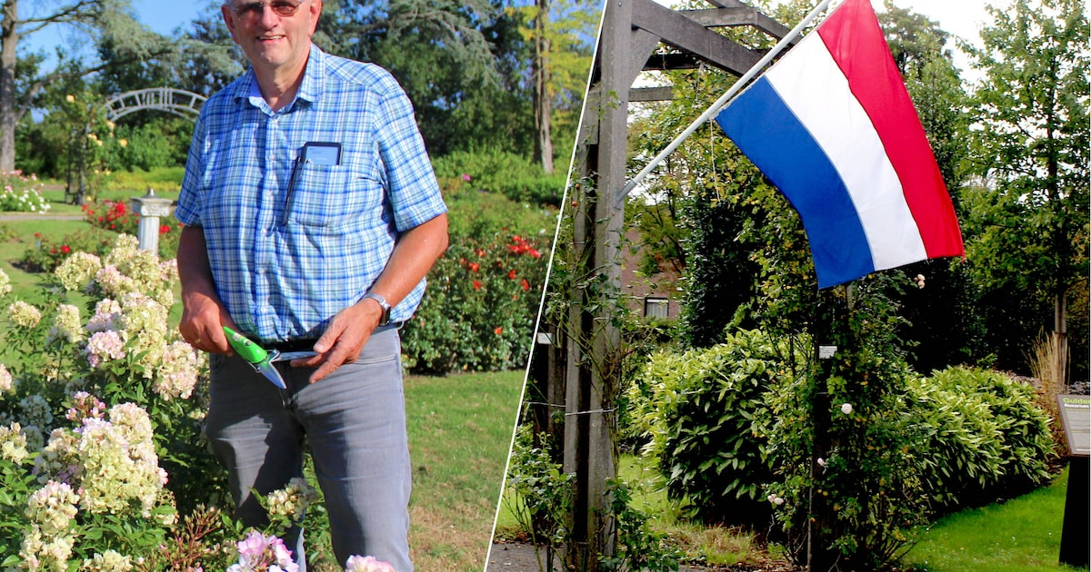 Rosarium Boskoop verliest voorzitter Simon (69), vlaggen hangen ...