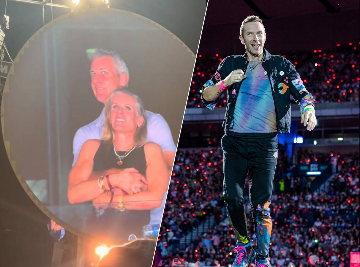 Internet gaat los op betrapte topman en HR-chef tijdens concert ...