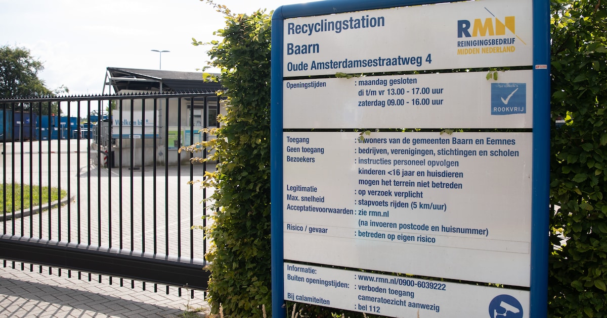 Toegang tot recyclingstation Baarn alleen met RMN-pas | Regio | AD.nl