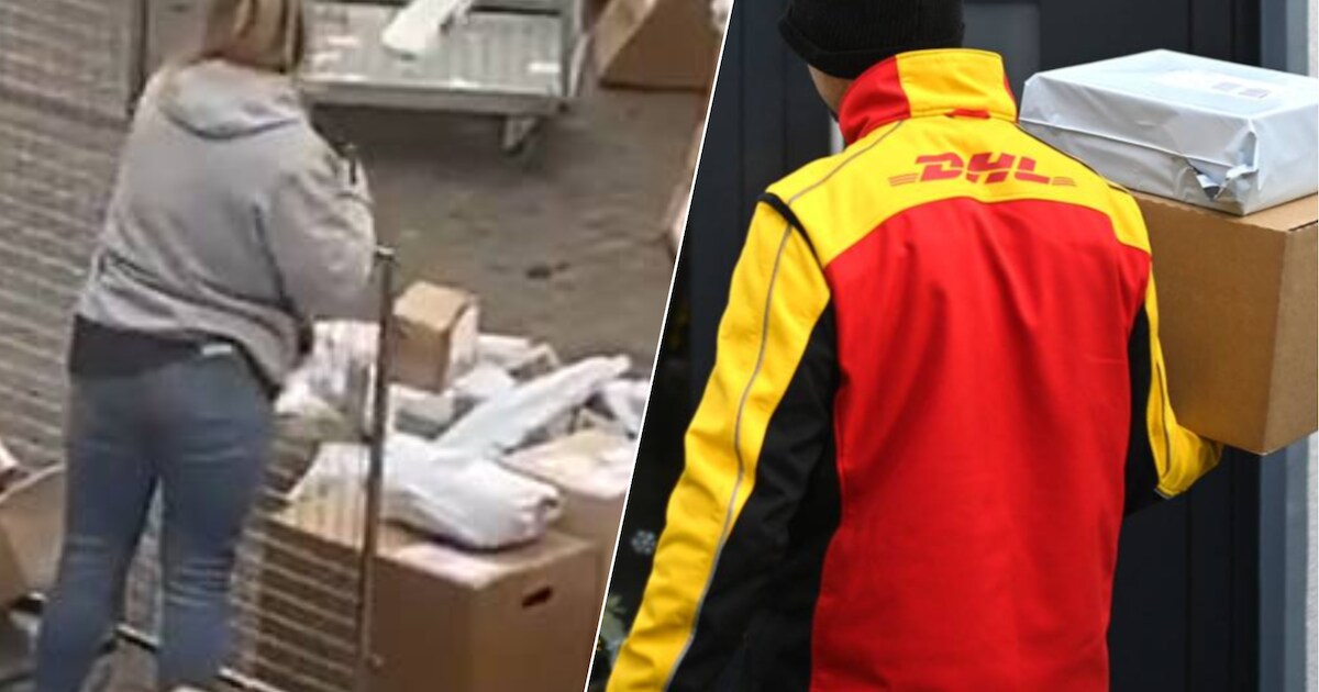 Nonchalante DHL-medewerker smijt met talloze pakketjes: ‘Daar gaat je ...
