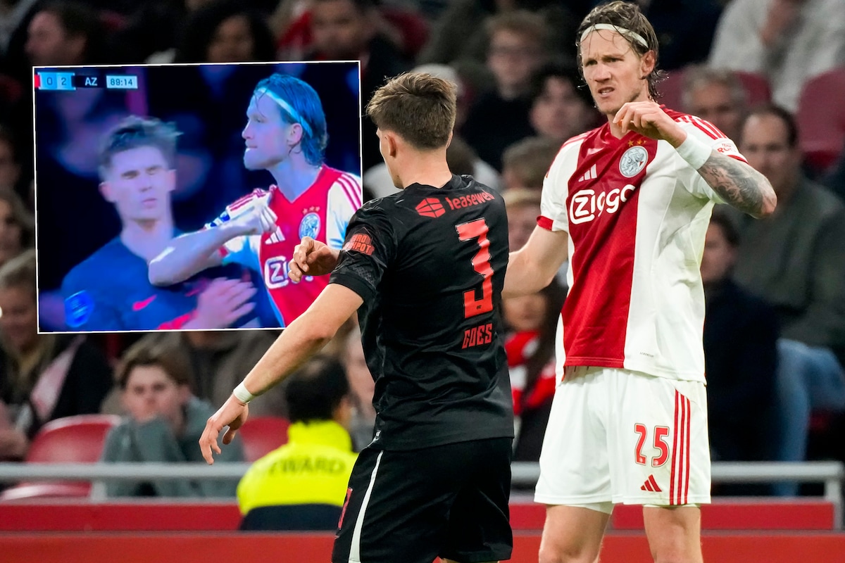 Wout Weghorst deelt elleboogstoot uit aan Wouter Goes: ‘Hij zoekt mijn ...