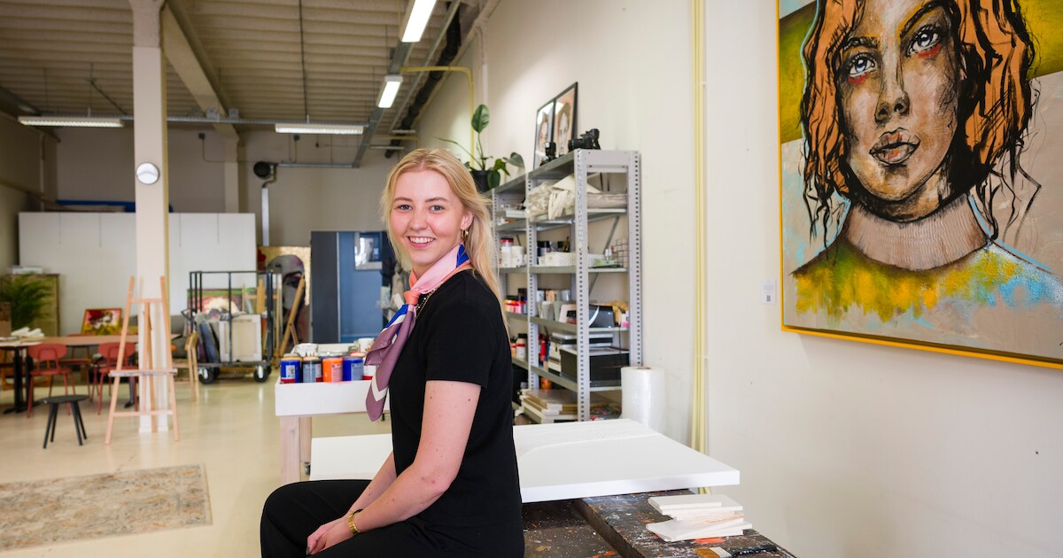 Marieke Siers (22) nu al vaste waarde op Kunst in Ootmarsum ...