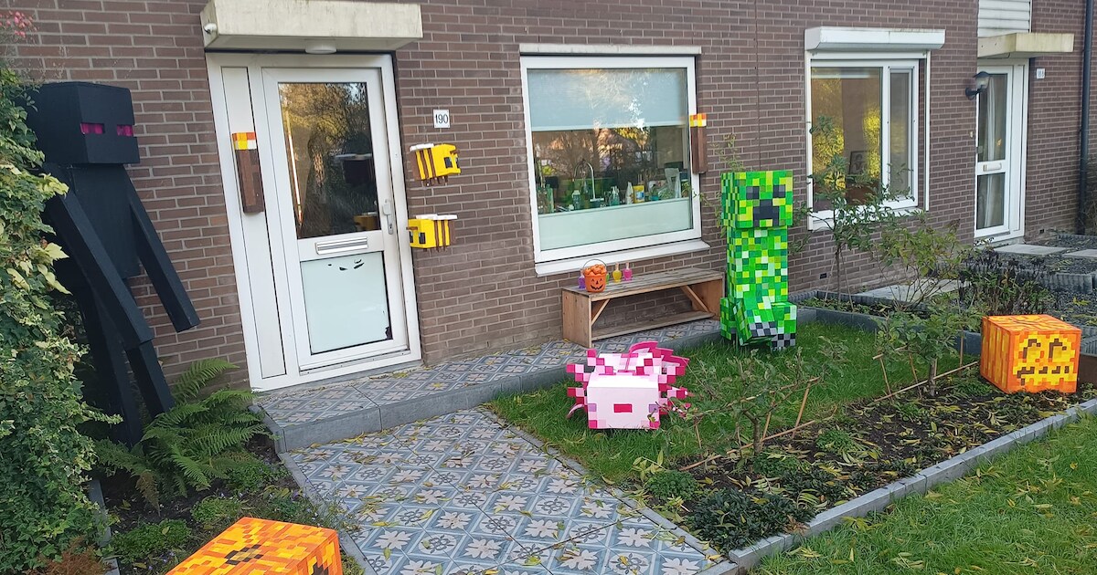 Houtense Halloweentuin in Minecraft-stijl zorgde voor blije gezichten ...