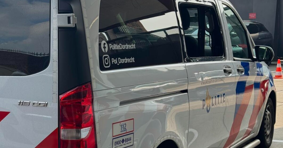 Opgepakte autokraker springt uit politiebus en slaat te voet op de ...