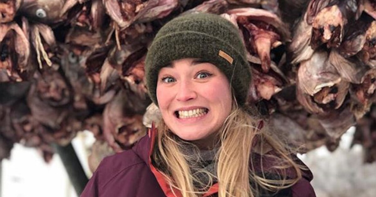 Geraldine tussen stinkende vis, en wie wil skiën met halfnaakte Kim ...