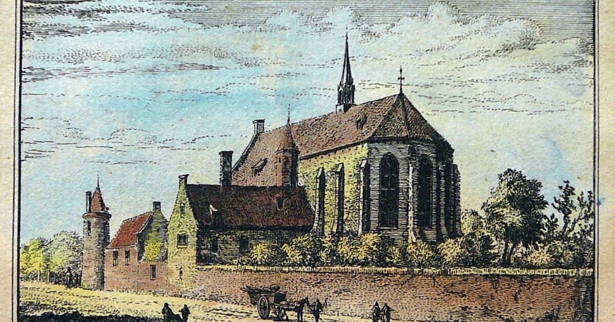 Felle brand in 1944 verwoest kerk van klooster Sint Agatha | Land van ...