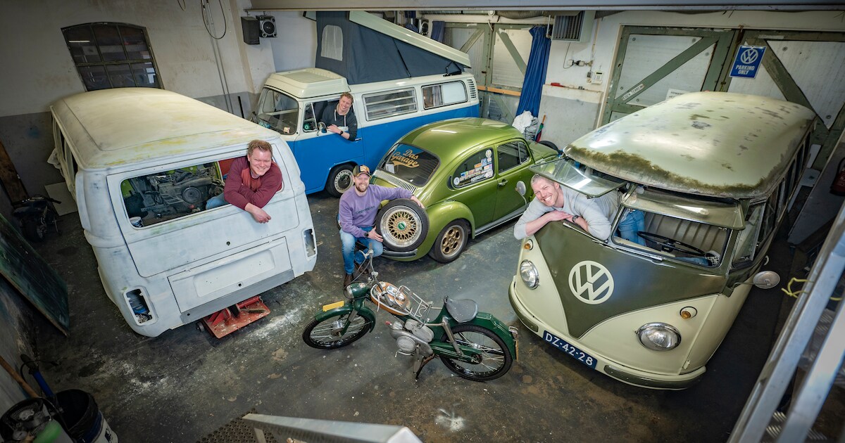 Achter de deur van hun garage schuilt een grote voorliefde voor ...