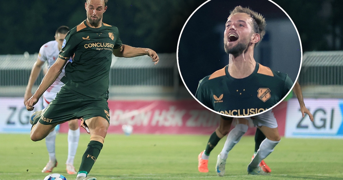 David Min geniet van zijn nieuwe status als eerste spits van FC Utrecht ...