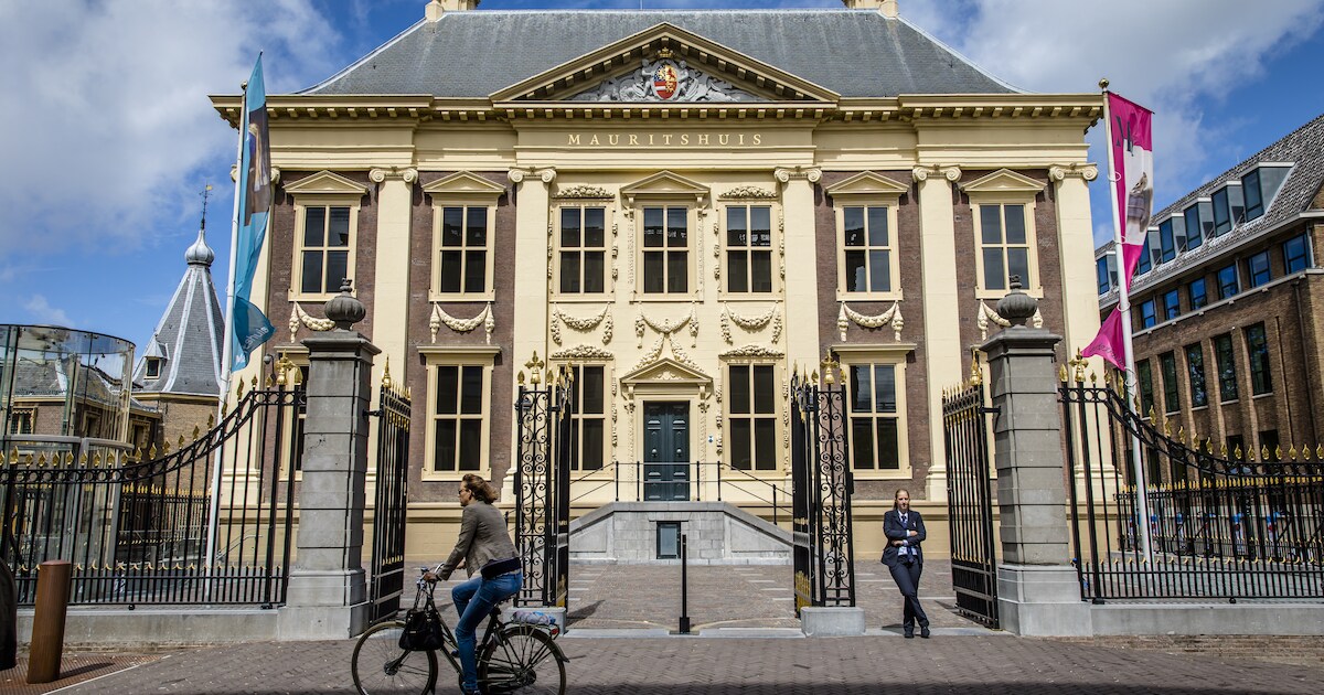 Justin Mooijer als Janey Jacké voor een avond baas van het Mauritshuis ...