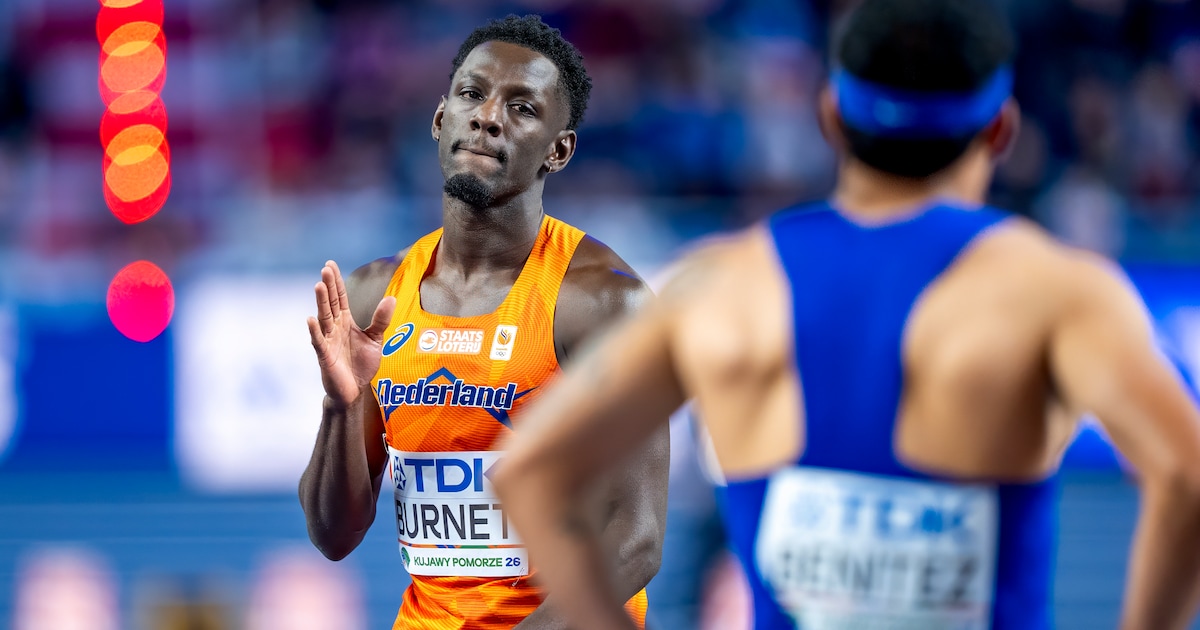 Taymir Burnet schrijft geschiedenis, maar mist medaille op 60 meter bij ...