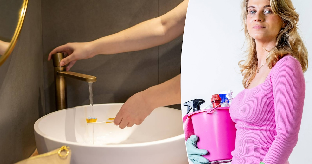 Messing kranen in de badkamer? Dit dagelijkse klusje scheelt je veel ...