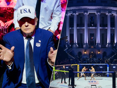 Vechtsportevent in voortuin van Witte Huis: Donald Trump geeft zichzelf ...