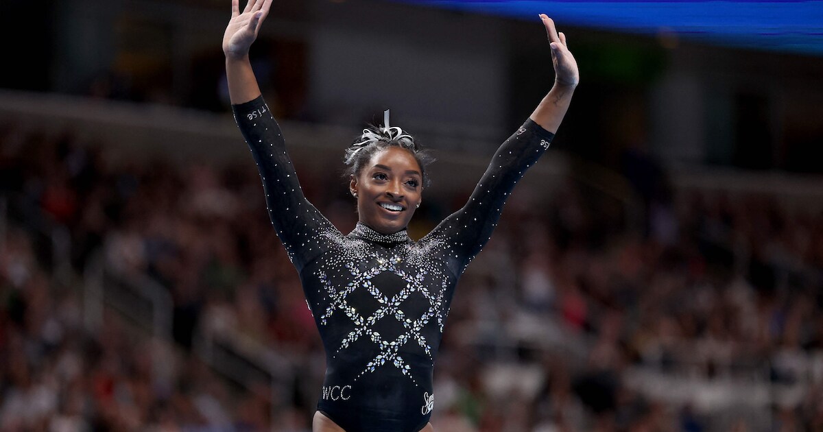 Turnster Simone Biles (26) toont bij rentree uitzonderlijke klasse met ...