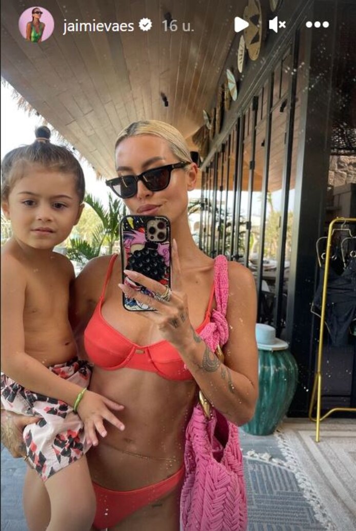 Lil Kleine en Jaimie Vaes op vakantie in Dubai: ‘Voor zoon Lío’ | Show | AD.nl