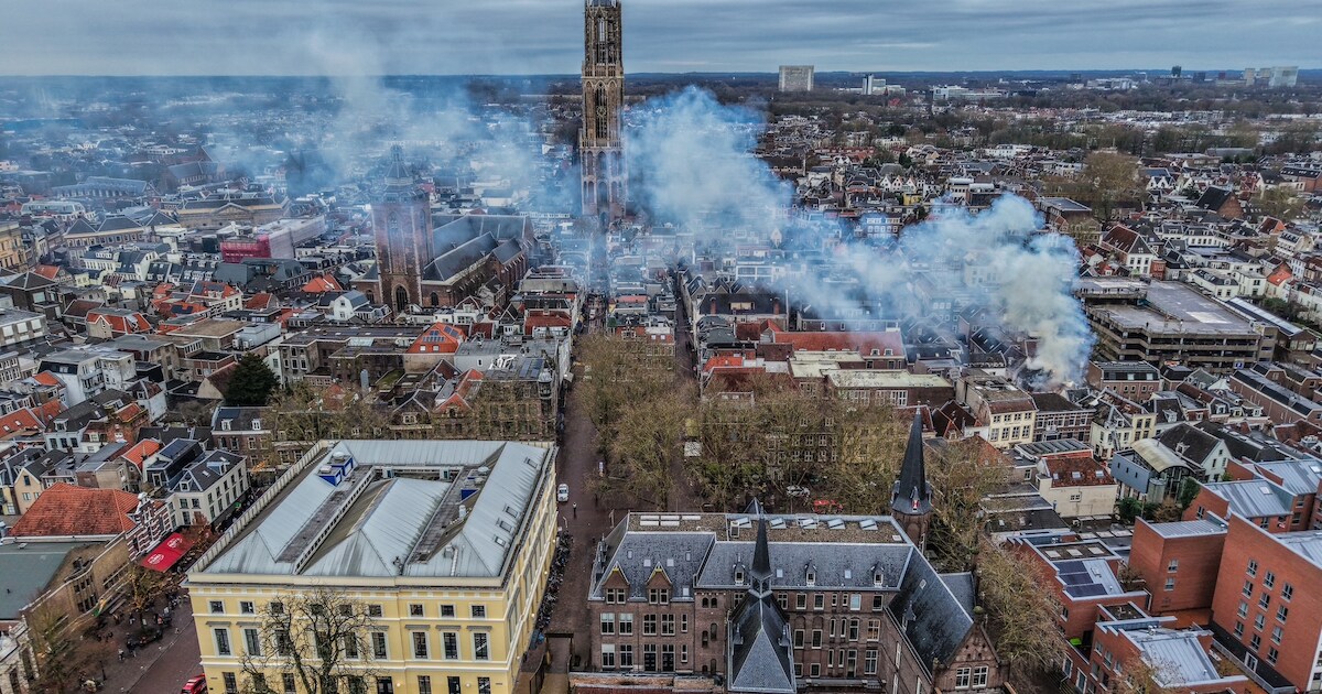 Grote brand en meerdere explosies in binnenstad Utrecht ...