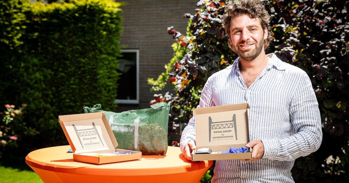 Uitvinder Guido werkt verder aan drijvend PFAS-filter van houtsnippers ...