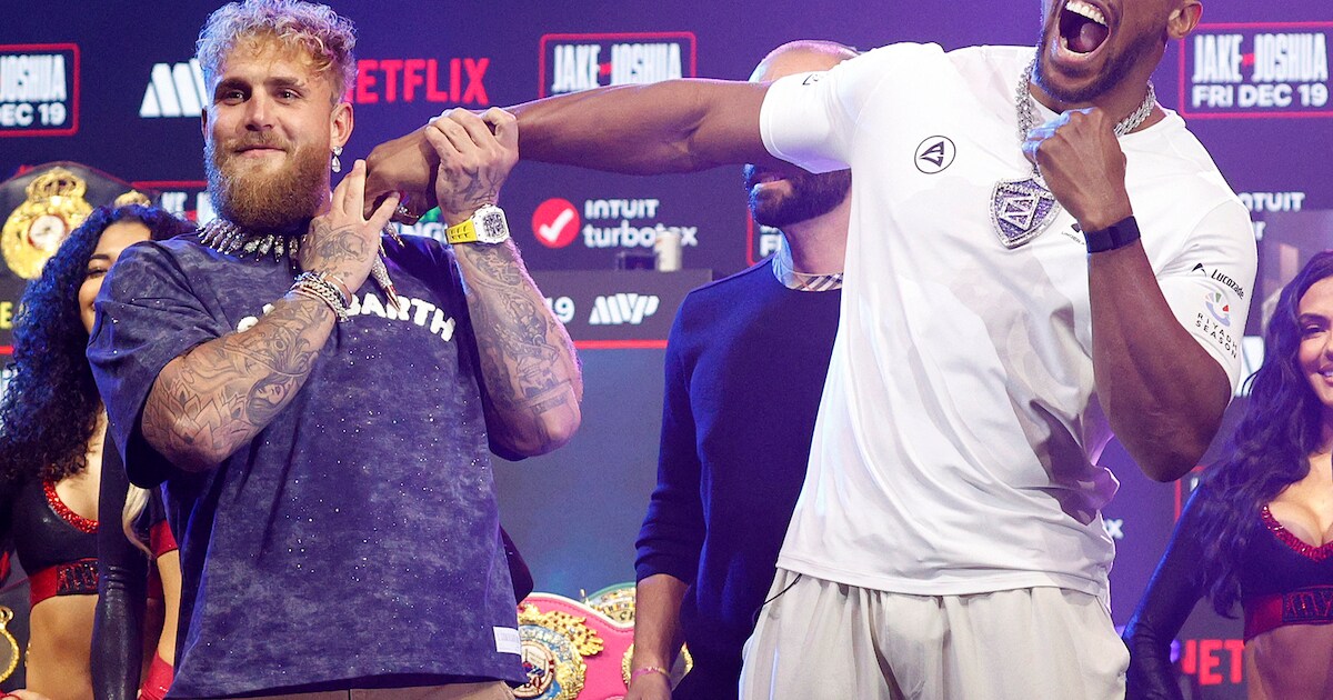 Enorme belangen in gevecht tussen Jake Paul en Anthony Joshua ...