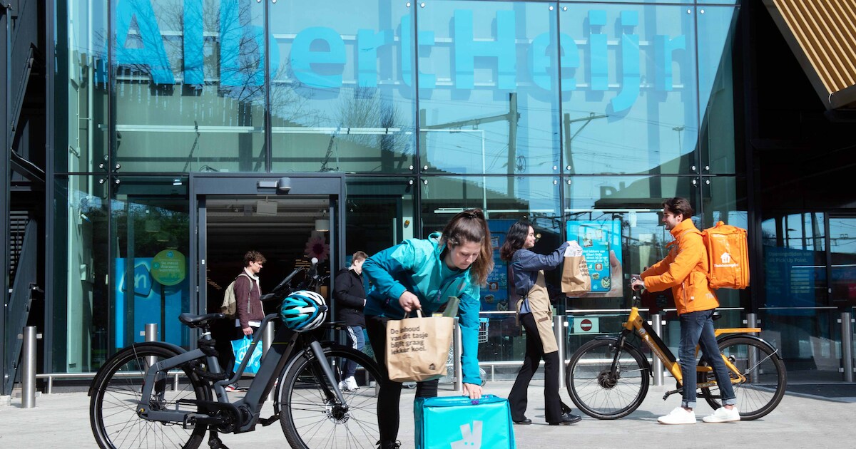 AH opent aanval op flitsbezorgers en gaat boodschappen binnen halfuur ...