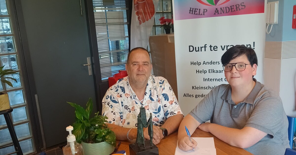 Weylyn (13) doet vrijwilligerswerk met mensen die vier keer zo oud zijn ...