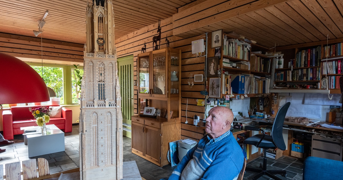 Peters maquette is bijna net zo mooi als de echte Onze Lieve ...