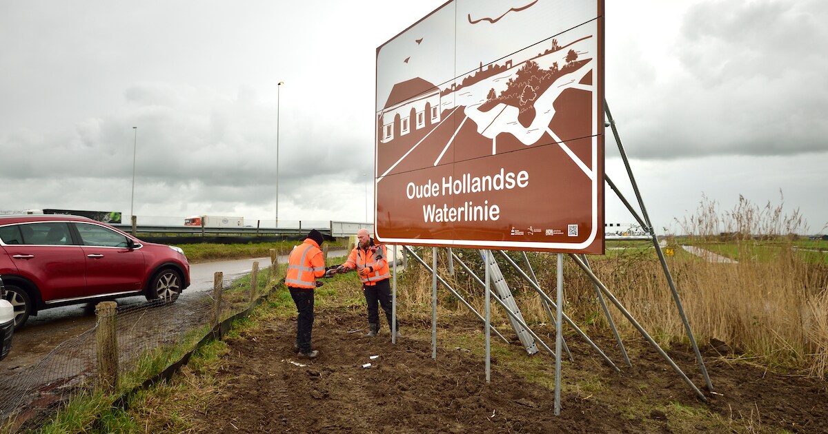 Infobord markeert eeuwenoude waterlinie tussen Bodegraven en ...
