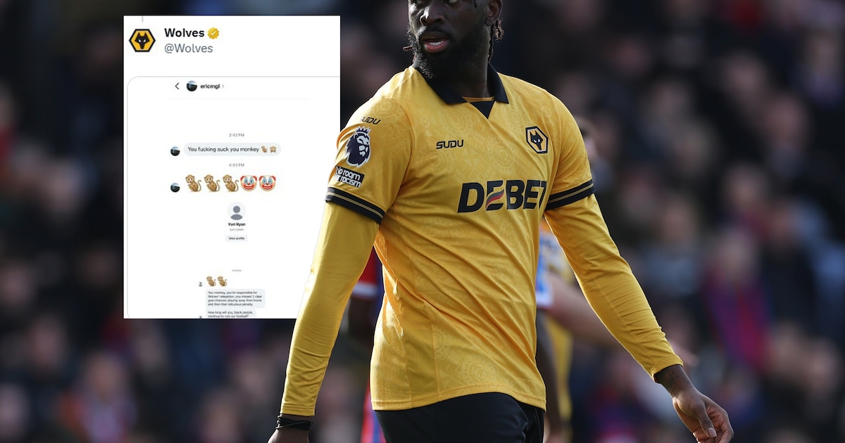 Zo walgelijk dat de club er zelf screenshots van deelt: Wolves-spits ...
