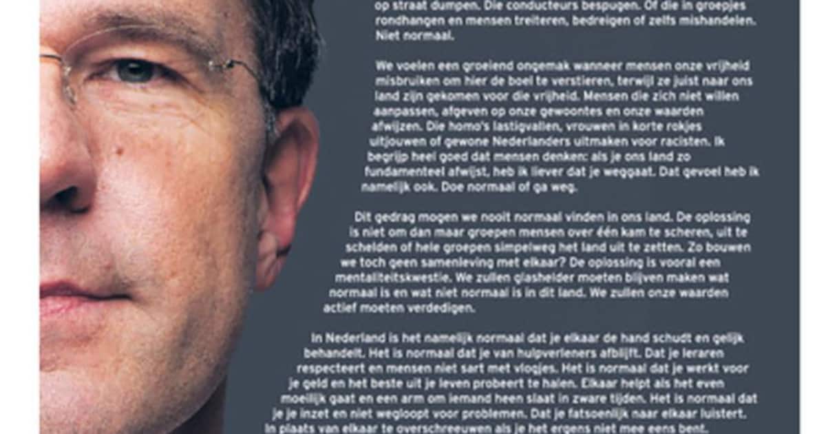 'Normaal doen is de norm die we moeten uitdragen' | Nieuws | AD.nl