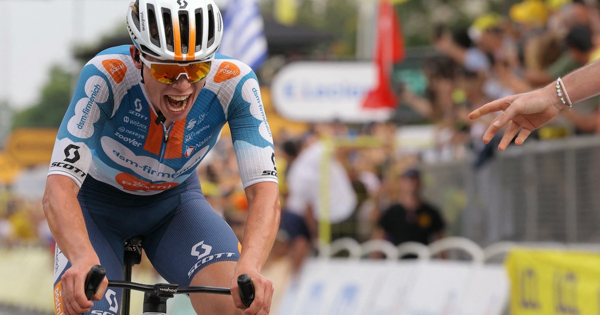 ‘Enorm talent’ Frank van den Broek tweede bij debuut in Tour de France ...
