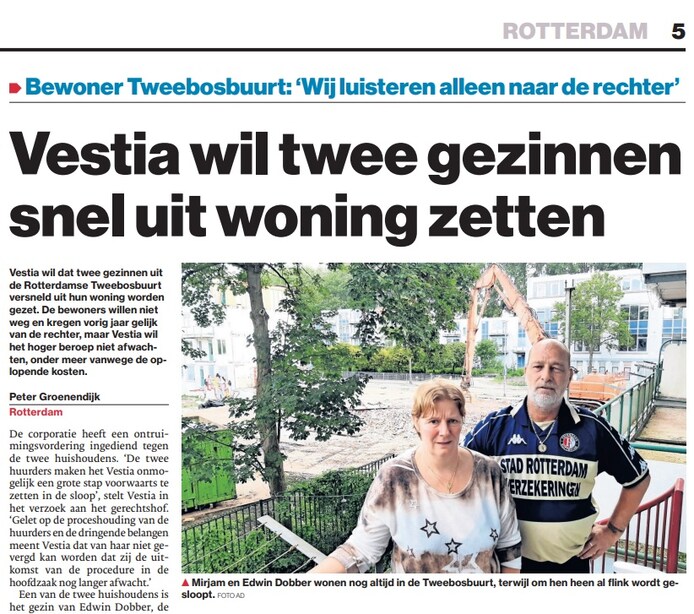 Het huis van Edwin moest met spoed plat voor nieuwbouw, maar vier jaar ...