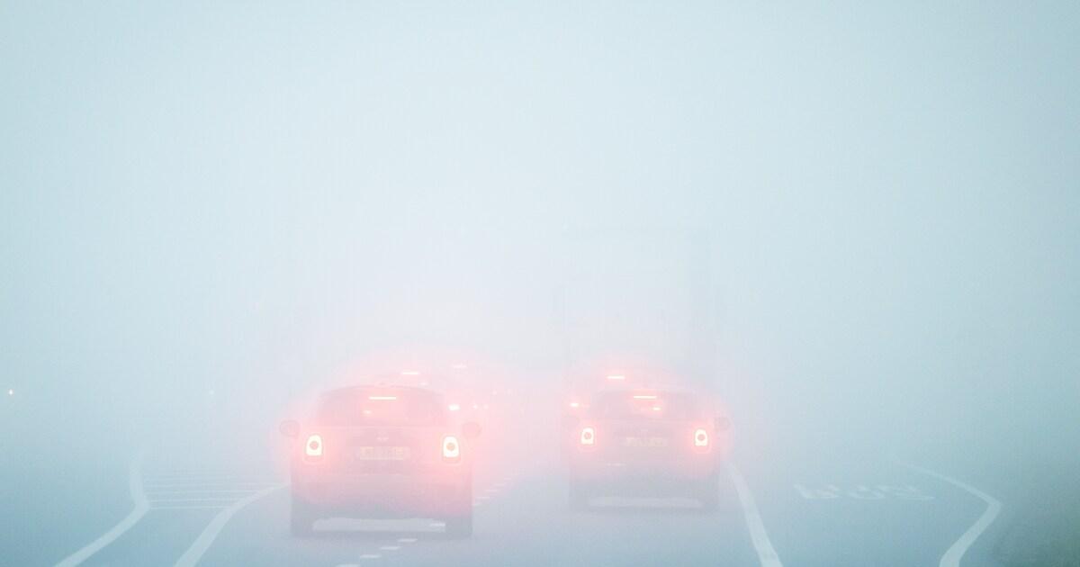 Oppassen op de weg maandagochtend: dichte mist en code geel in delen ...
