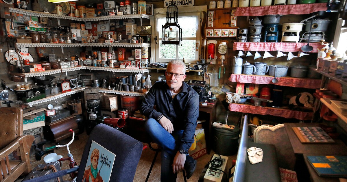 Teus verzamelt van alles: ‘Het tuinhuis is net een museum, waarvan ik ...