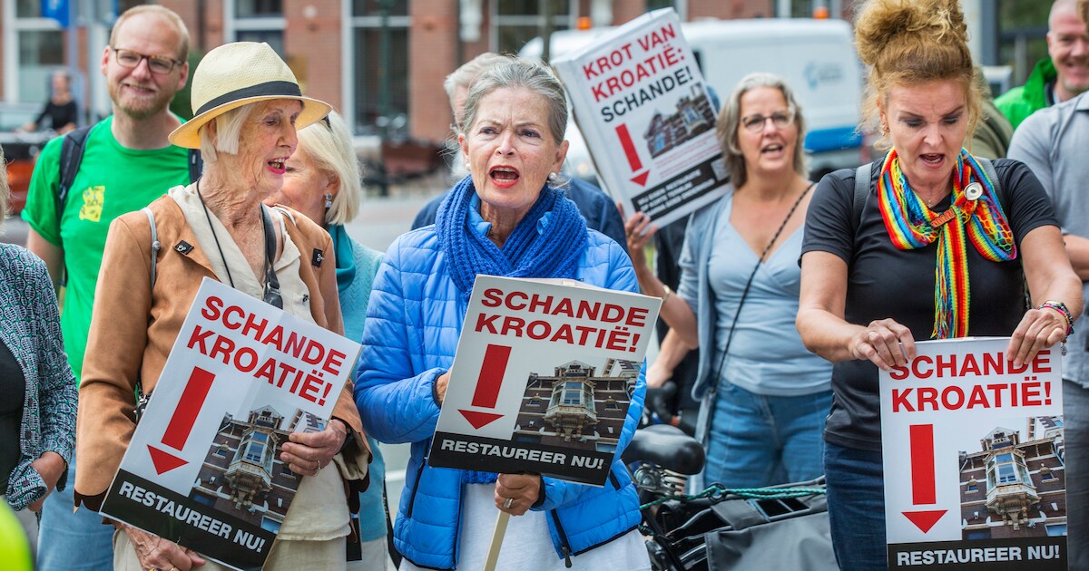 Beschaafd Duinoord protesteert luidkeels tegen het Krot van Kroatië ...
