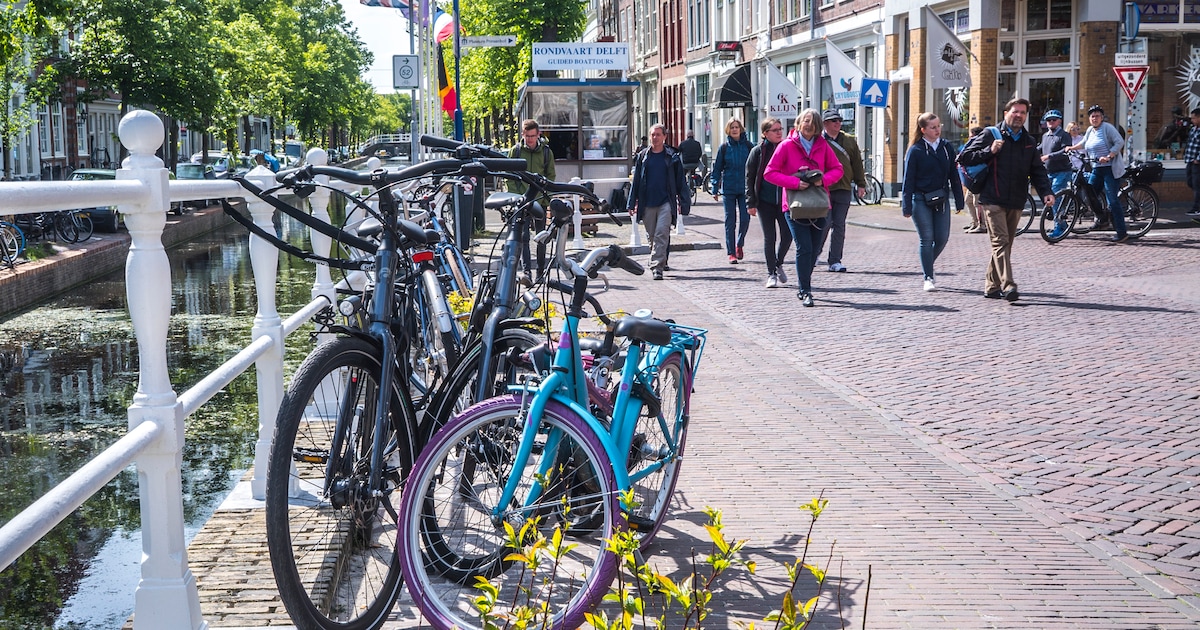 Delft wisselt parkeerplaatsen langs gracht in voor fietsenrekken: ‘Dit ...