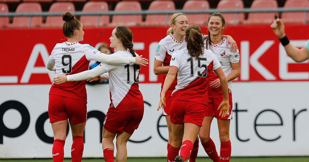 FC Utrecht Vrouwen bevestigt status met winst op PSV: ‘Of we bovenin ...