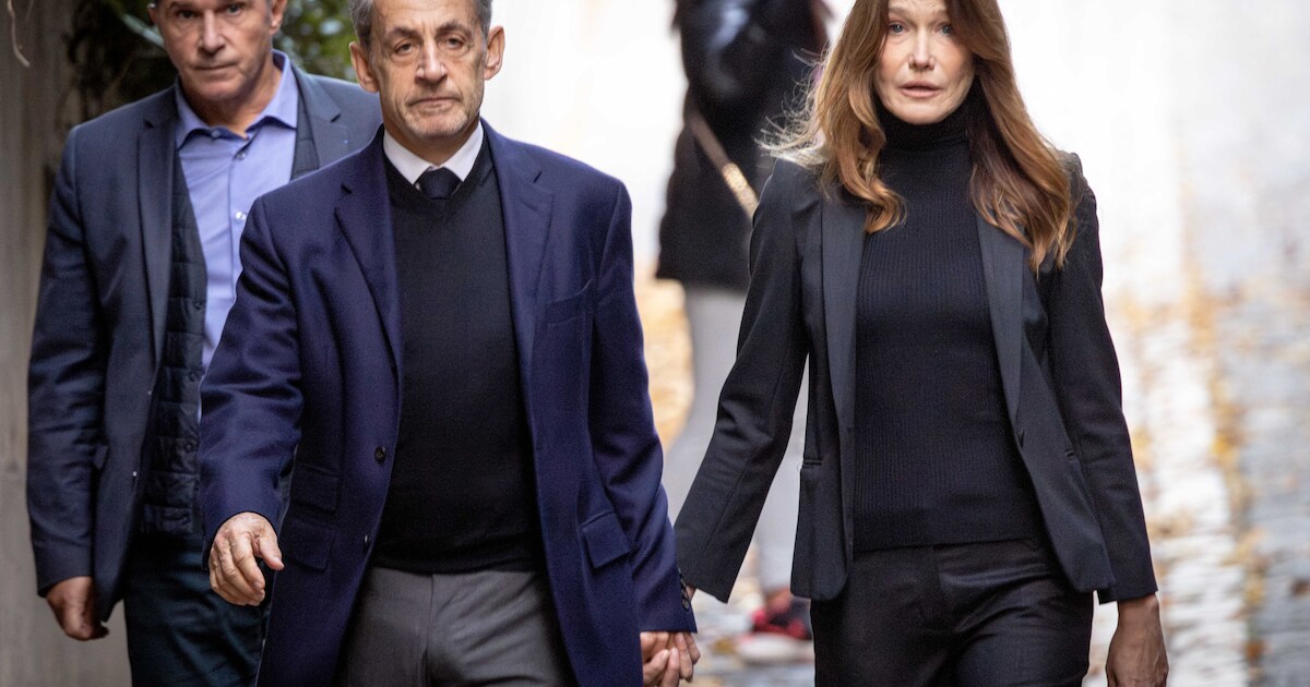 Carla Bruni kwam Sarkozy al vier keer bezoeken in de gevangenis, en dat ...